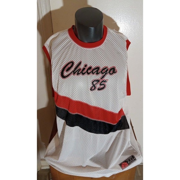 Shirts | Vintage 9s Chicago 85 Mesh Stripped Basketball Jersey | Poshmark